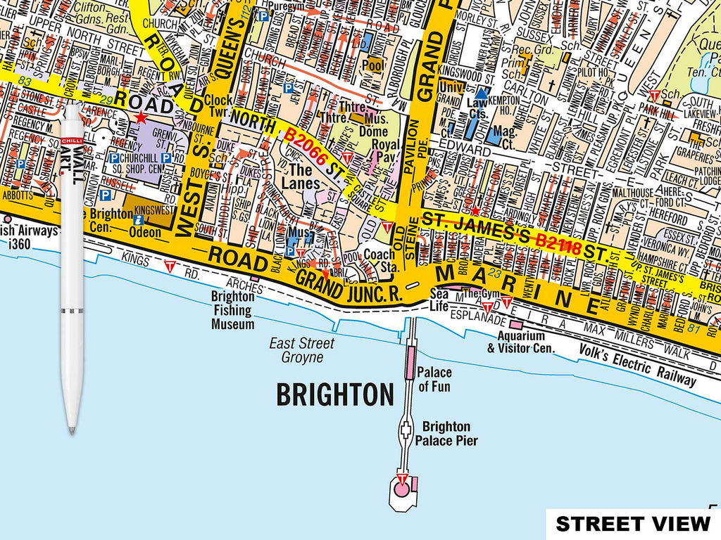 A-Z Brighton Map – Chilli Wall Art
