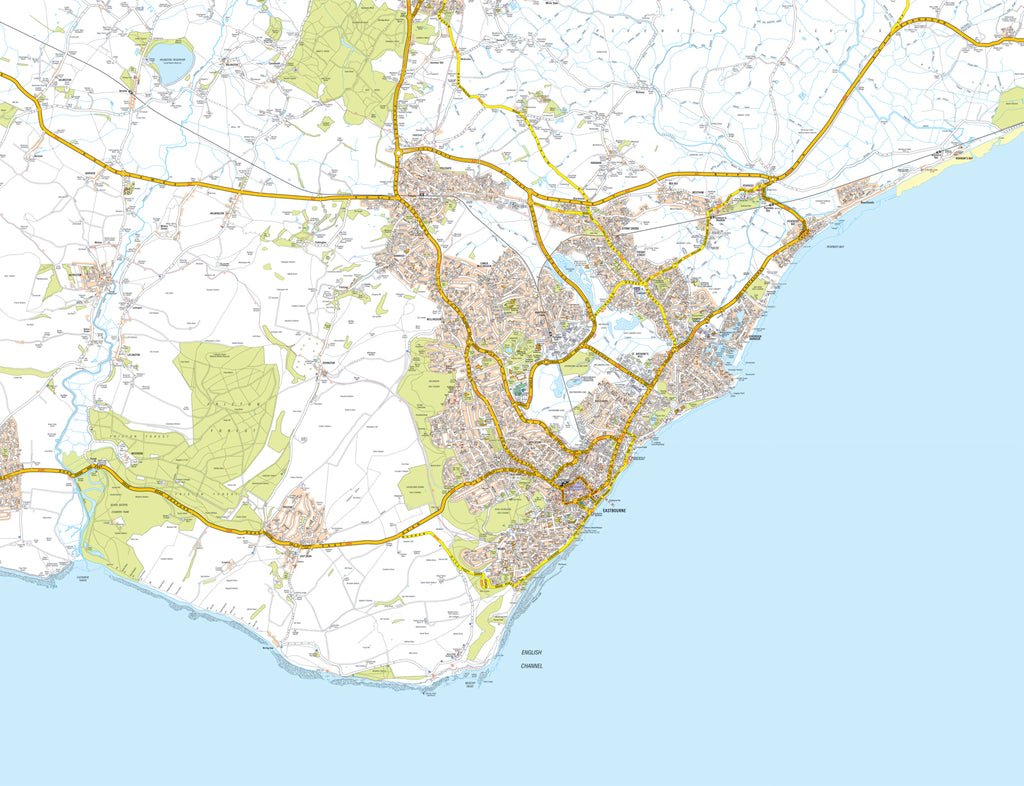 A-Z Eastbourne Map – Chilli Wall Art