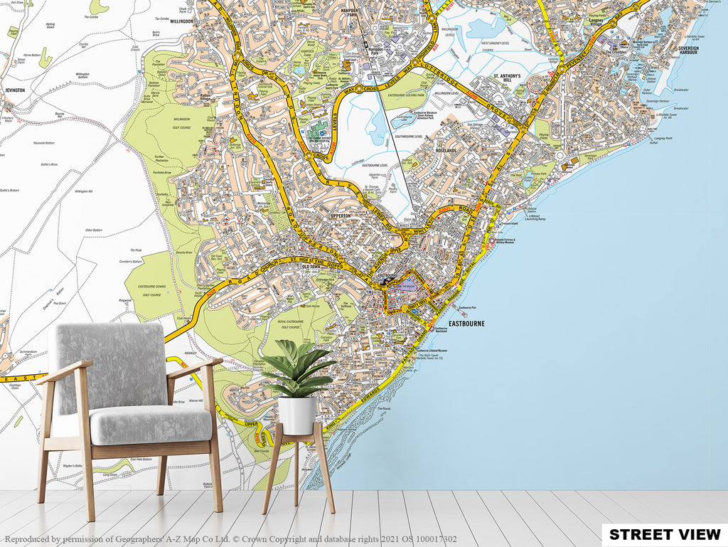 A-Z Eastbourne Map – Chilli Wall Art