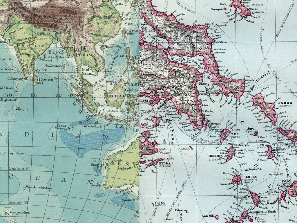 Vintage World Map Wallpaper – Chilli Wall Art